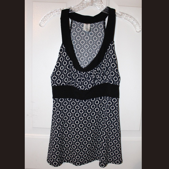Blu Heaven | Tops | Blu Heaven Tank Top Blouse Black N White | Poshmark